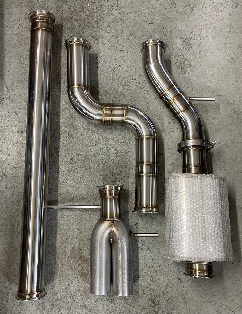 Stk street power 3.5" exhaust with removable dual tip – S.E.P auto products
