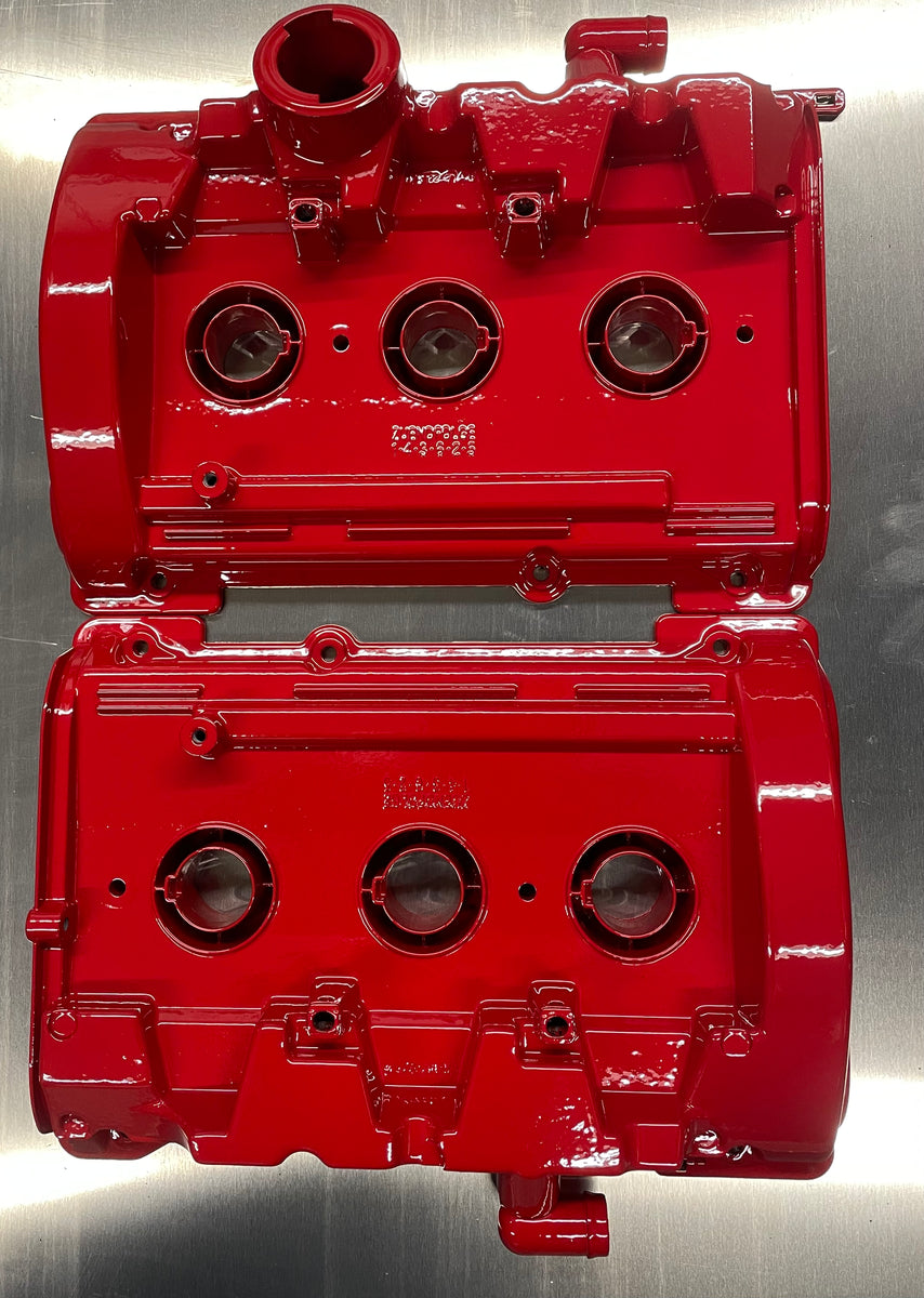 valve cover set late style bel push down coil powder coated high gloss ...